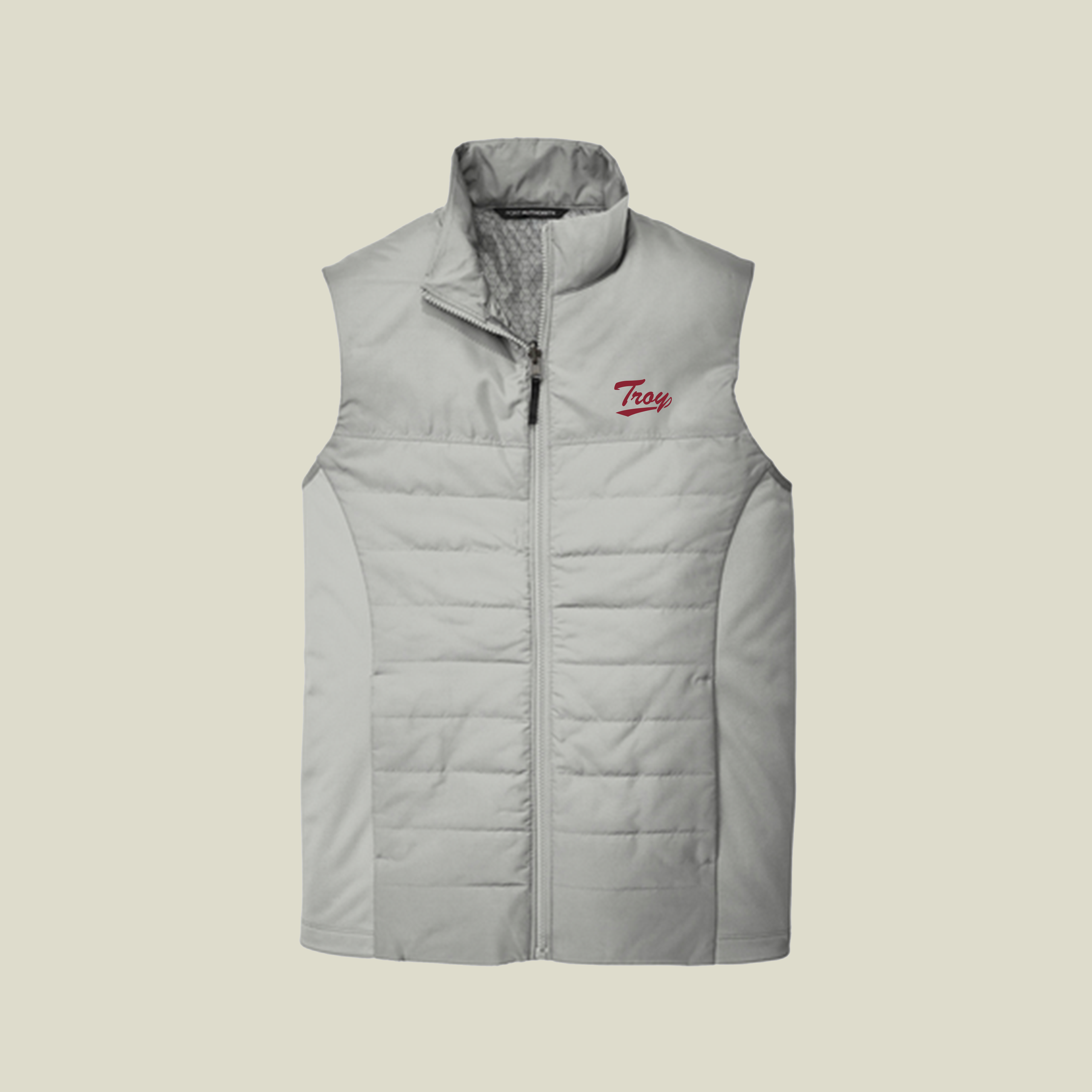 Port Authority Gray Puffer Vest | Trojan Threads