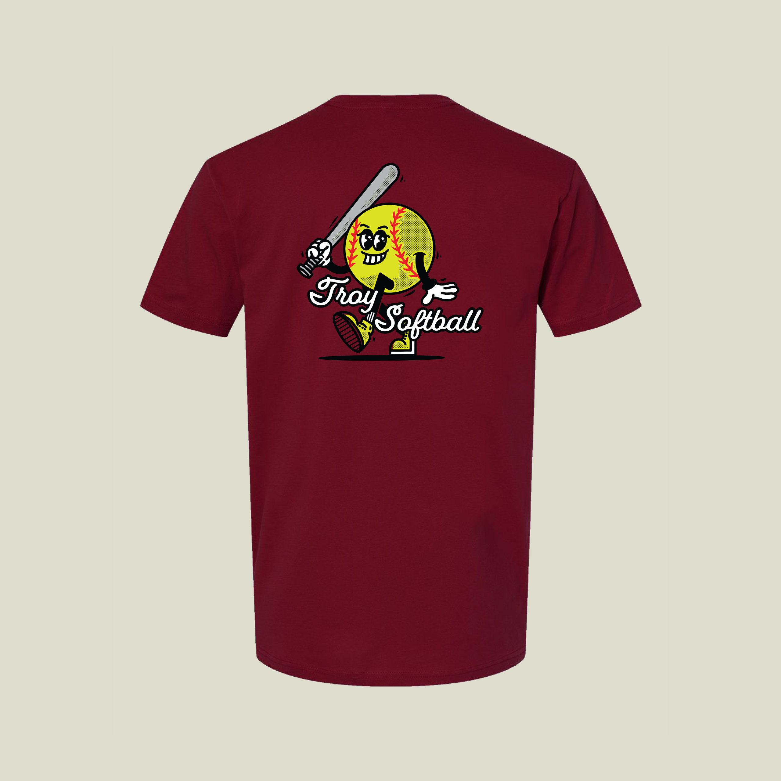 Softball Cartoon | Trojan Threads