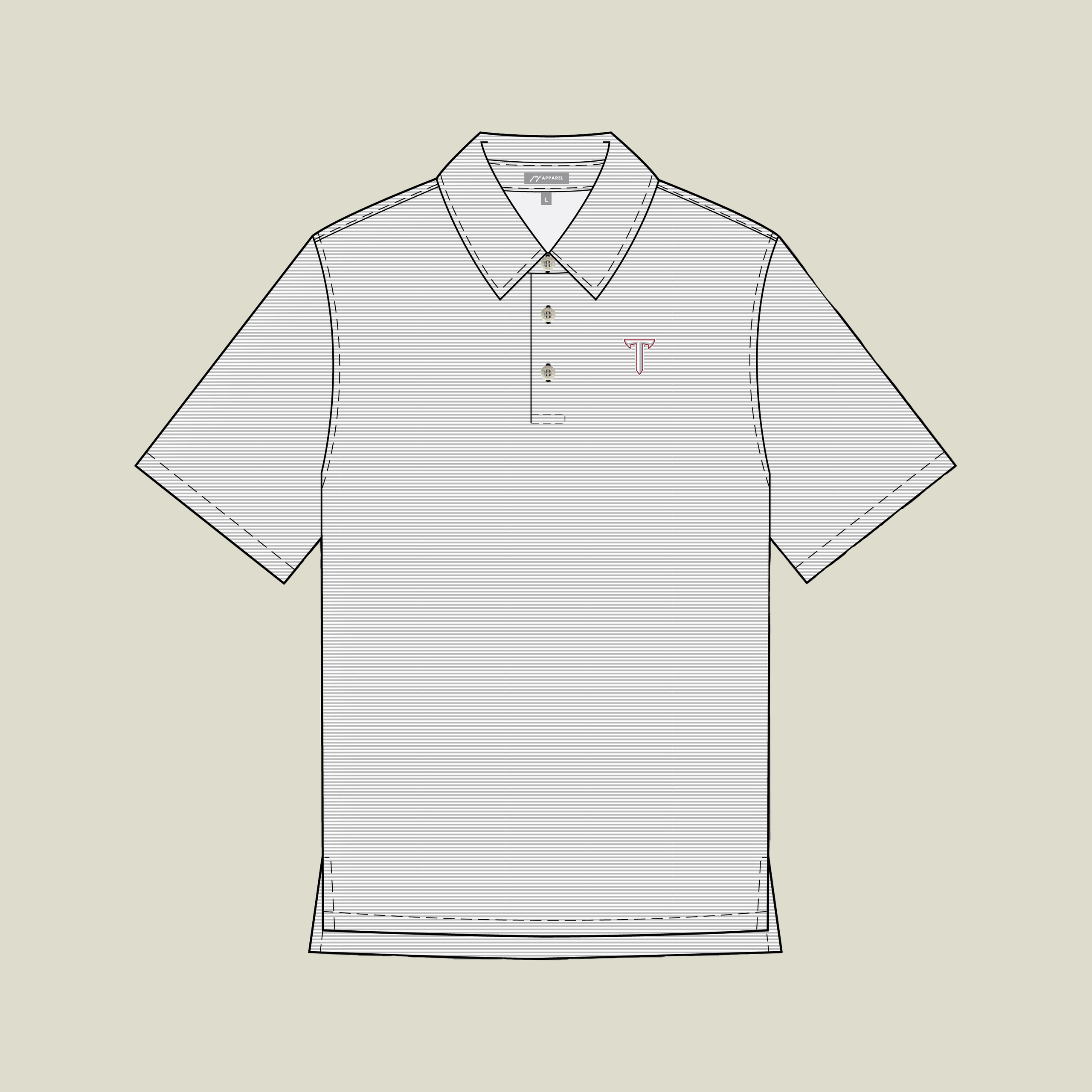 Gray Stripe | Trojan Threads