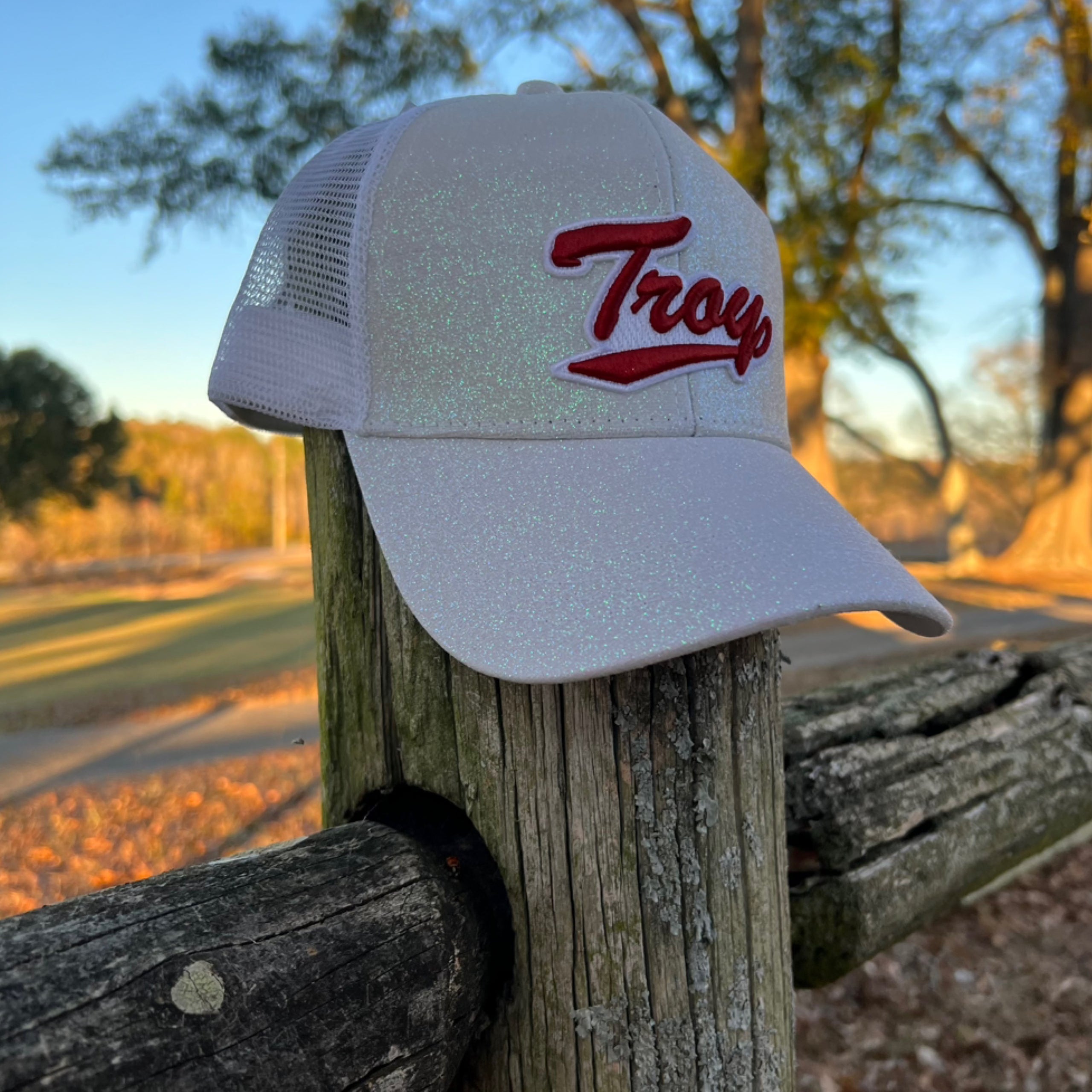 White Glitter Ponytail | Trojan Threads